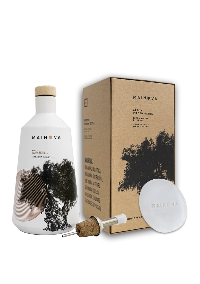 NEW Mainova Early Harvest Extra Virgin Olive Oil // 500mL + Dipping Pl ...